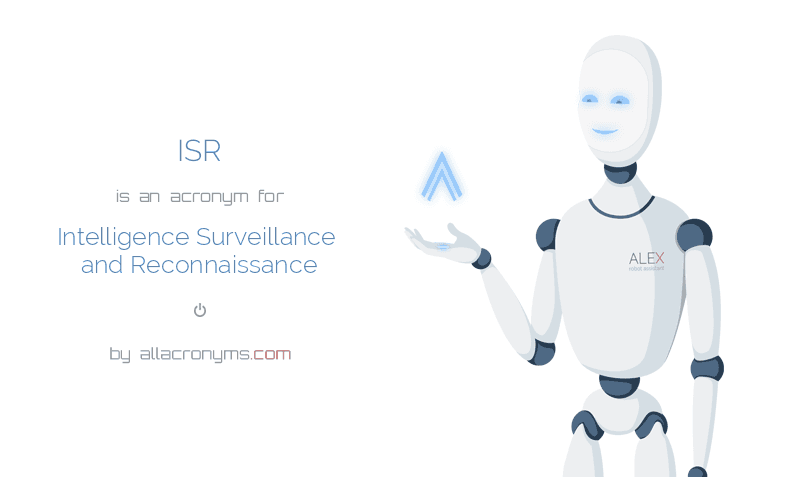 ISR Intelligence Surveillance and Reconnaissance
