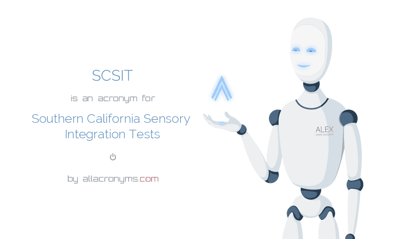 SCSIT Southern California Sensory Integration Tests
