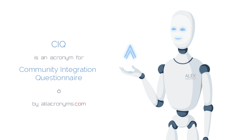 CIQ Community Integration Questionnaire