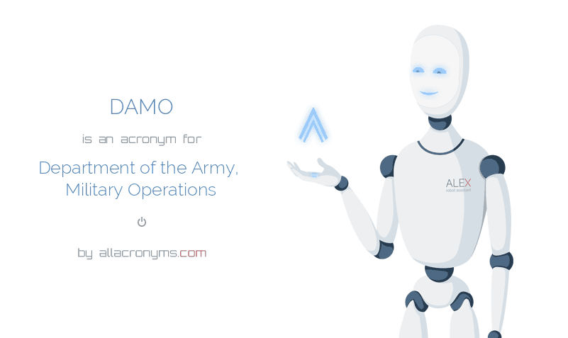 DAMO Department of the Army& Military Operations