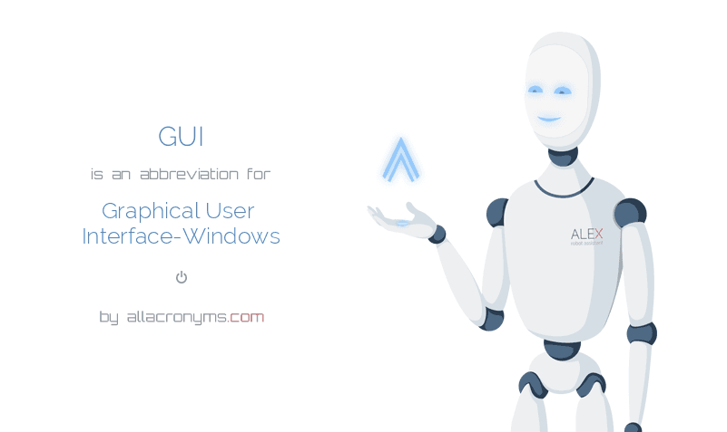 GUI - Graphical User Interface-Windows