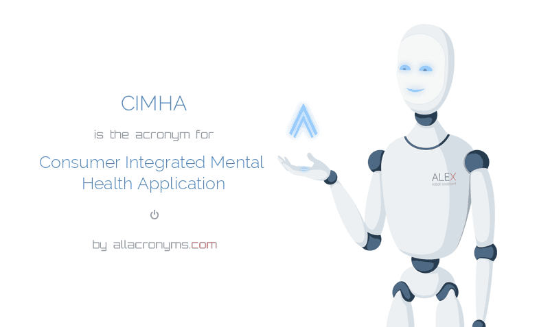 CIMHA Consumer Integrated Mental Health Application