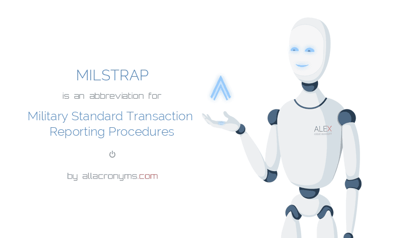 MILSTRAP Military Standard Transaction Reporting Procedures