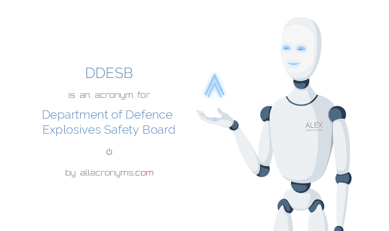 DDESB Department of Defence Explosives Safety Board