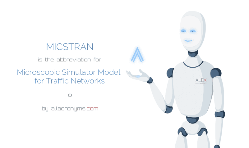 MICSTRAN Microscopic Simulator Model for Traffic Networks