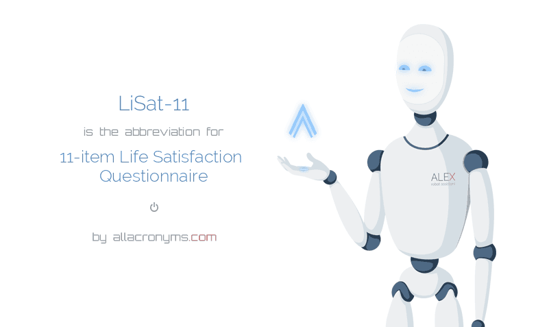 LISAT-11 11-item Life Satisfaction Questionnaire
