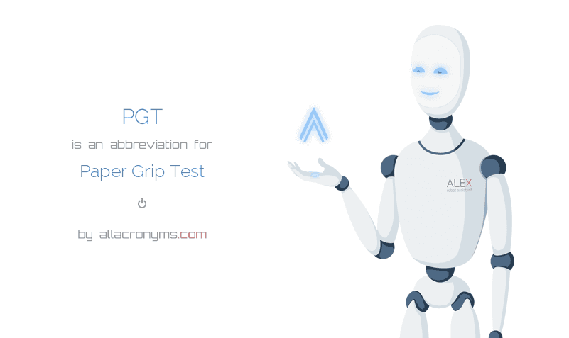 PGT Paper Grip Test