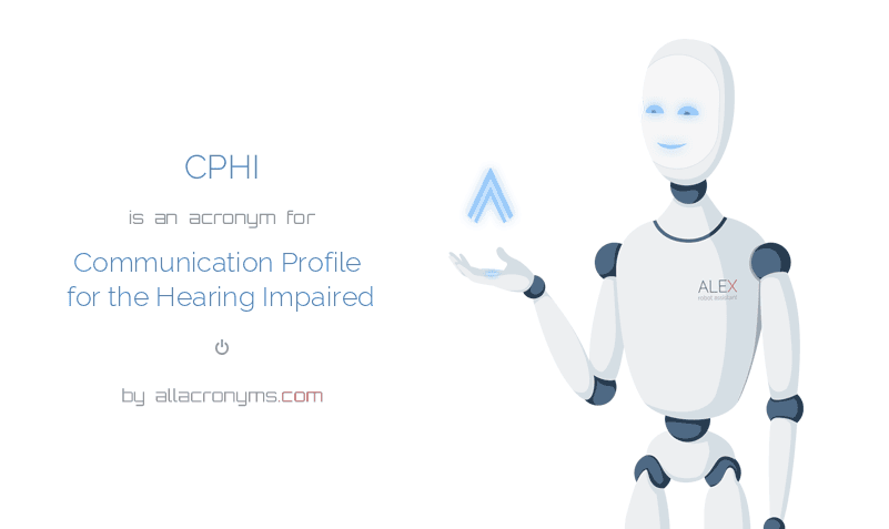 CPHI Communication Profile for the Hearing Impaired