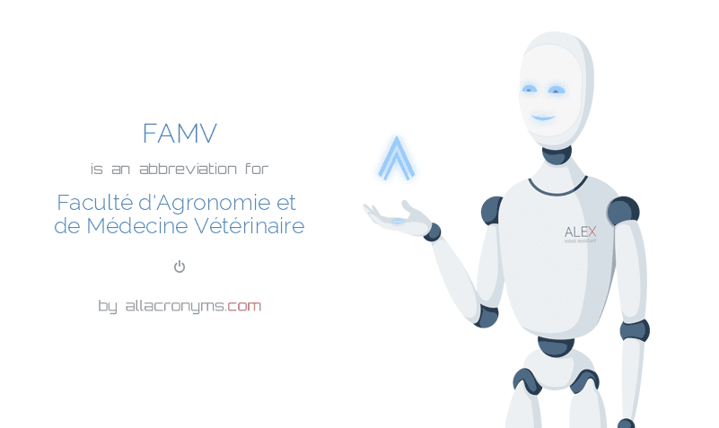 FAMV Faculté d'Agronomie et de Médecine Vétérinaire