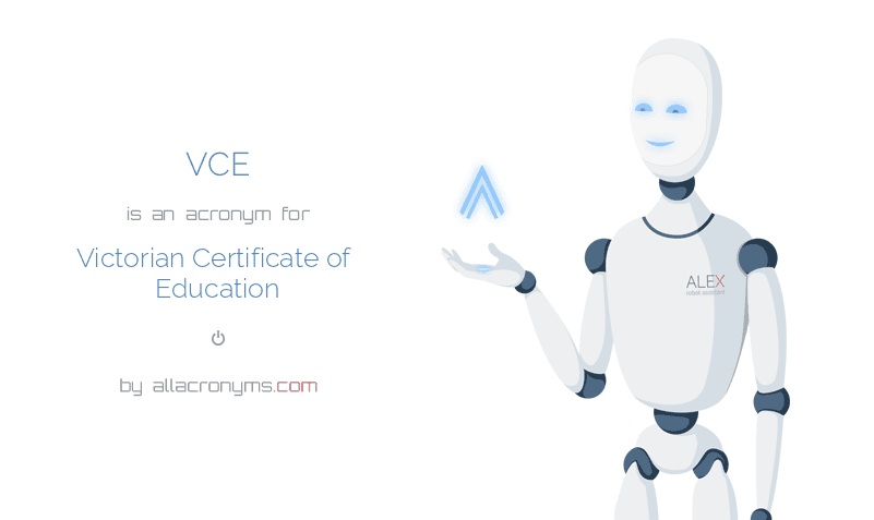 VCE Victorian Certificate of Education