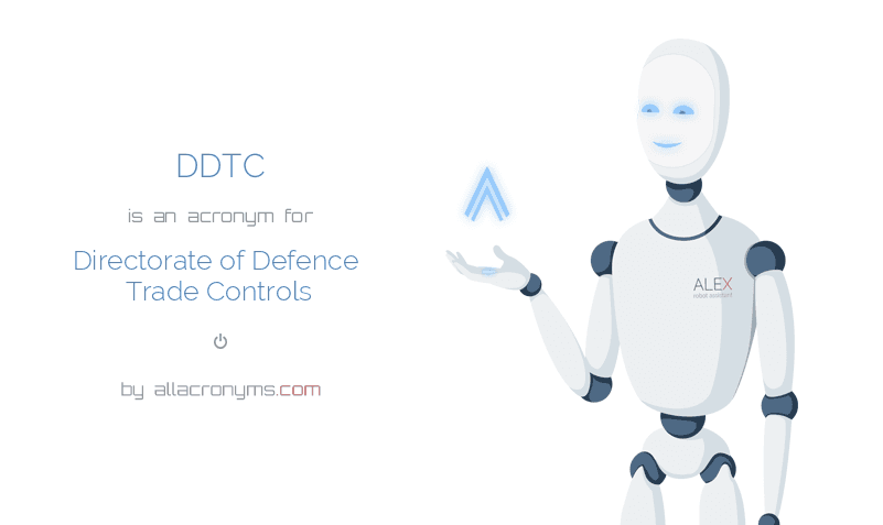 DDTC Directorate of Defence Trade Controls